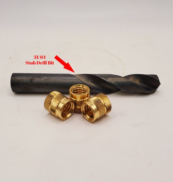 Brass Threaded Inserts – Niles Bottle Stoppers